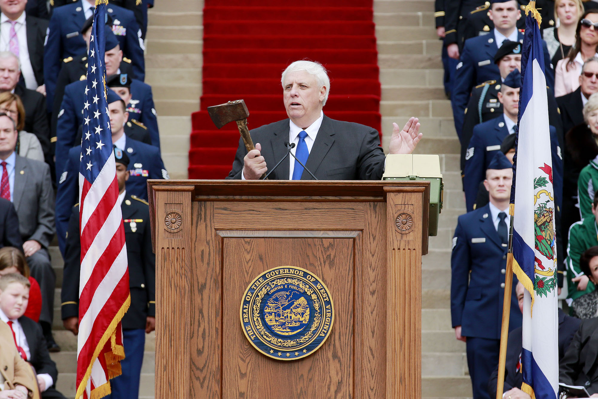 Photos: Jim Justice sworn in as West Virginia's 36th Governor - West ...