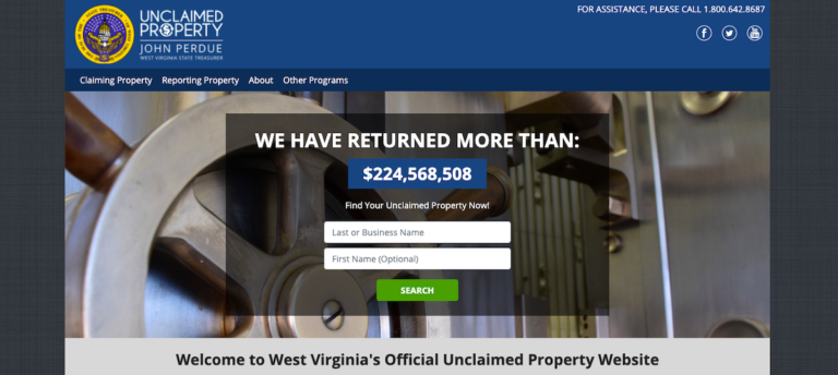 W.VA. State Treasurer unveils new unclaimed property website - West ...