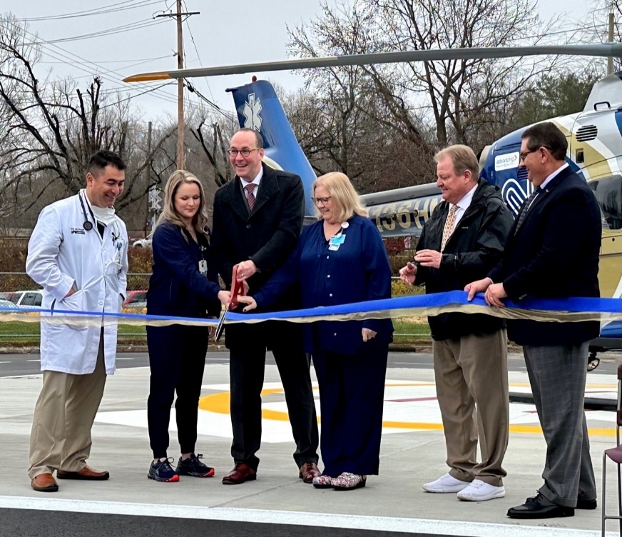 New helipad at Thomas Memorial Hospital in South Charleston, W.Va ...