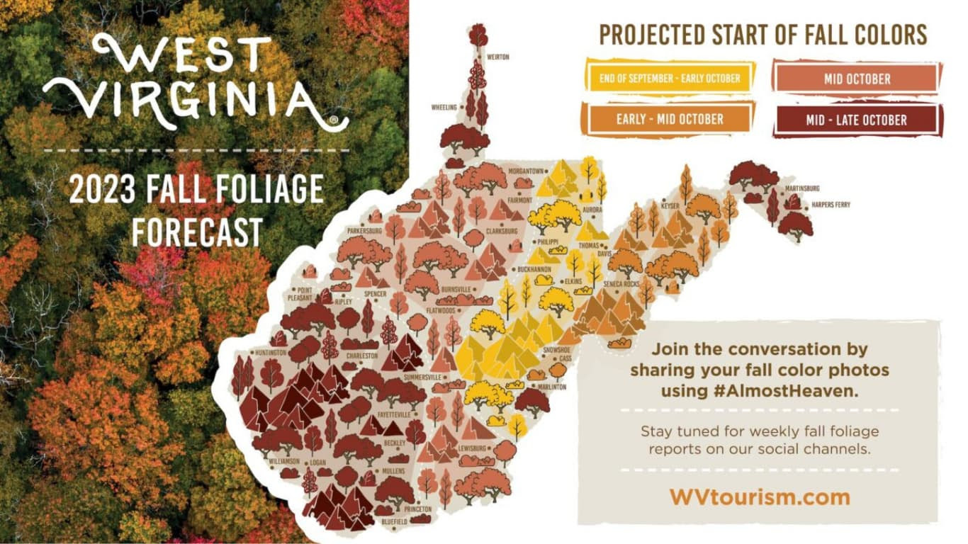West Virginia Department of Tourism offering 'Fall Foliage Forecasts ...